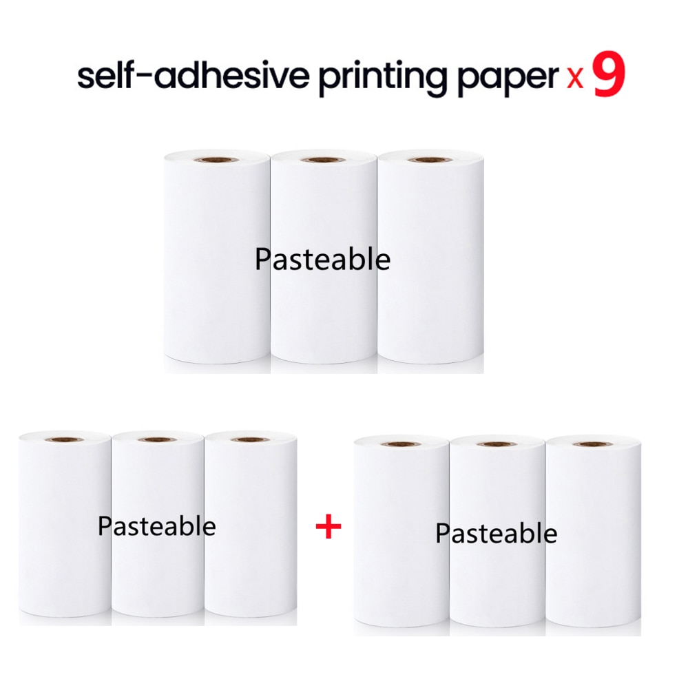 Elough Mini Printer Portable Label Printer Sticker Wireless Inkless ...